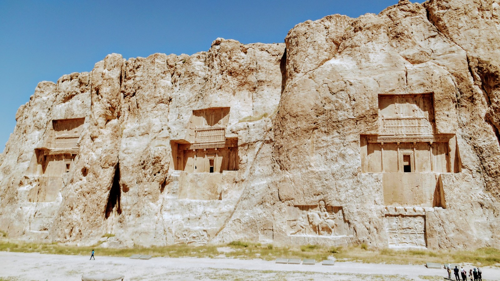 High on the desert cliffs of Iran – the Persian Crosses.
